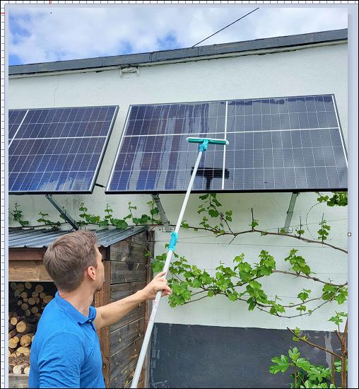 Leifheit Solar Panel/Glass/Window Cleaning wiper micro fiber with ...